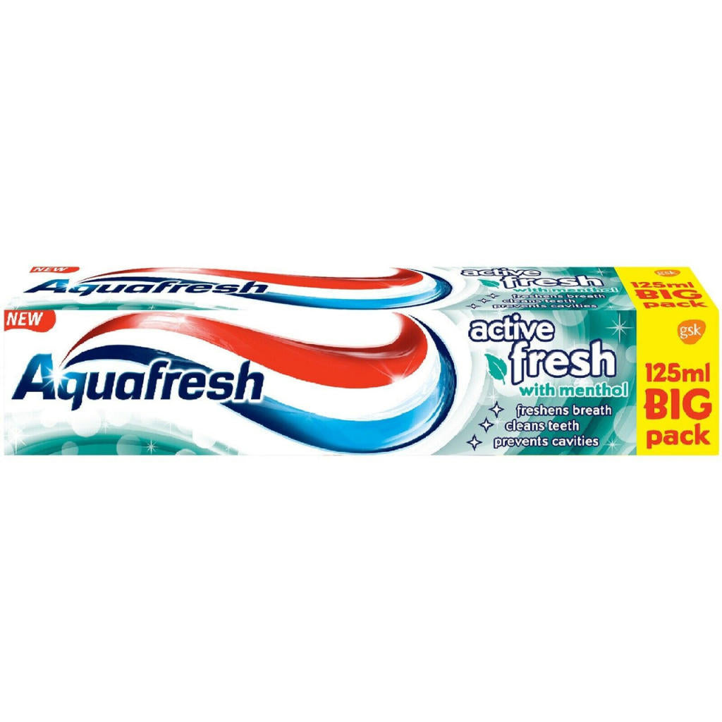 Aqua Fresh Active Fresh Toothpaste 125ml — JMart Warehouse