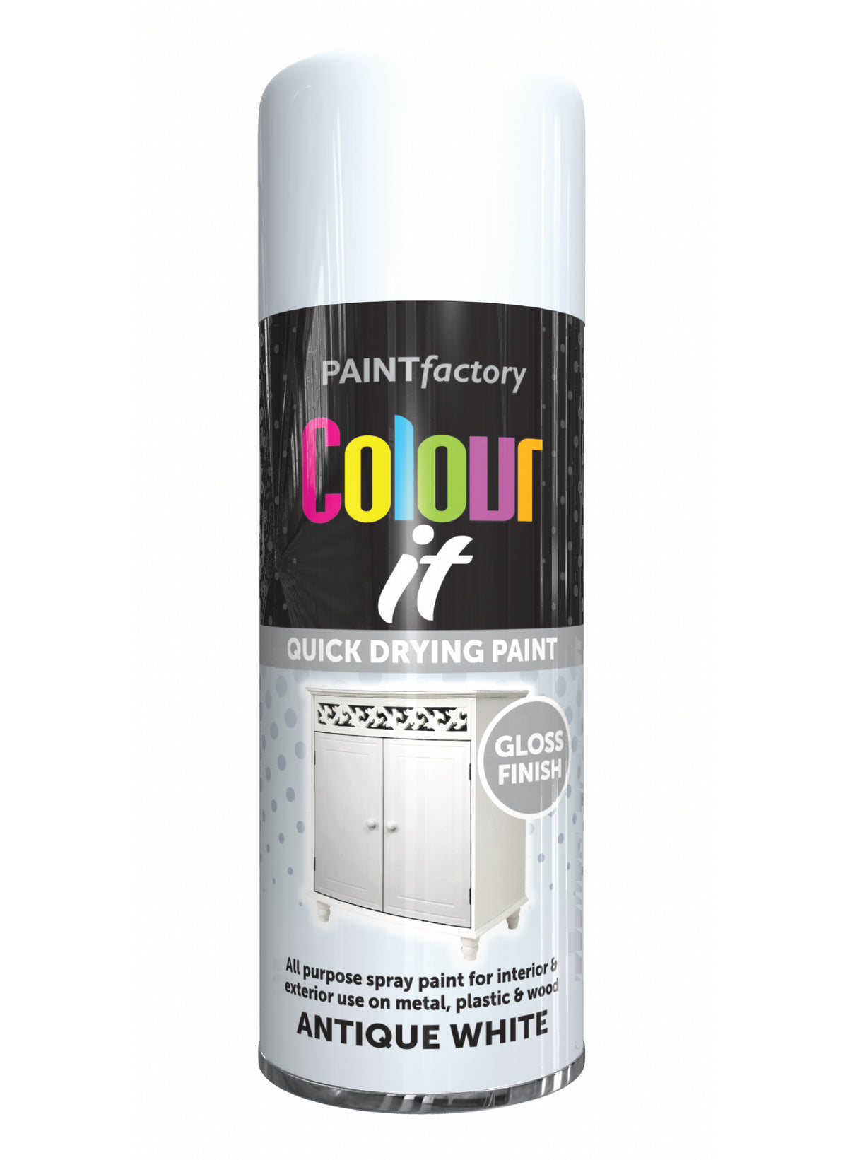 Spray Paint Gloss Antique White 400ml — JMart Warehouse