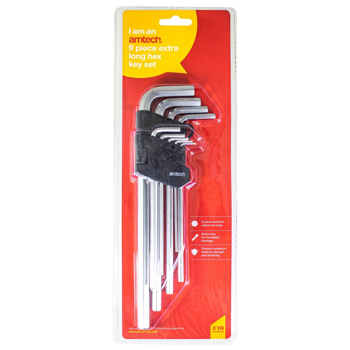 Extra Long Metric Hex Key Set 9pc — JMart Warehouse
