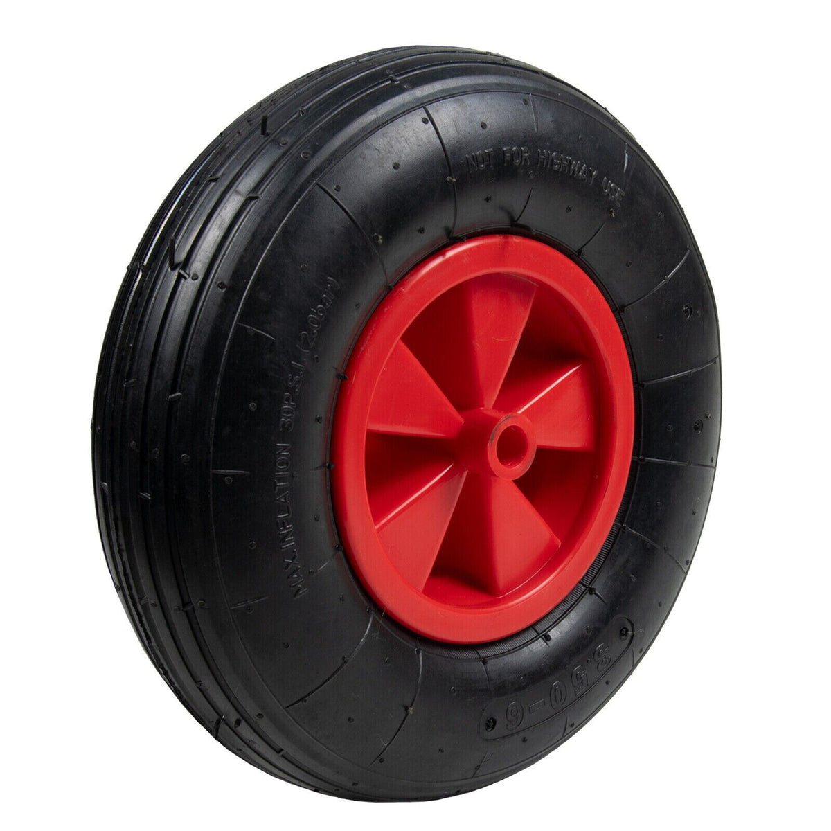 12" Pneumatic Red Wheelbarrow Wheel — JMart Warehouse