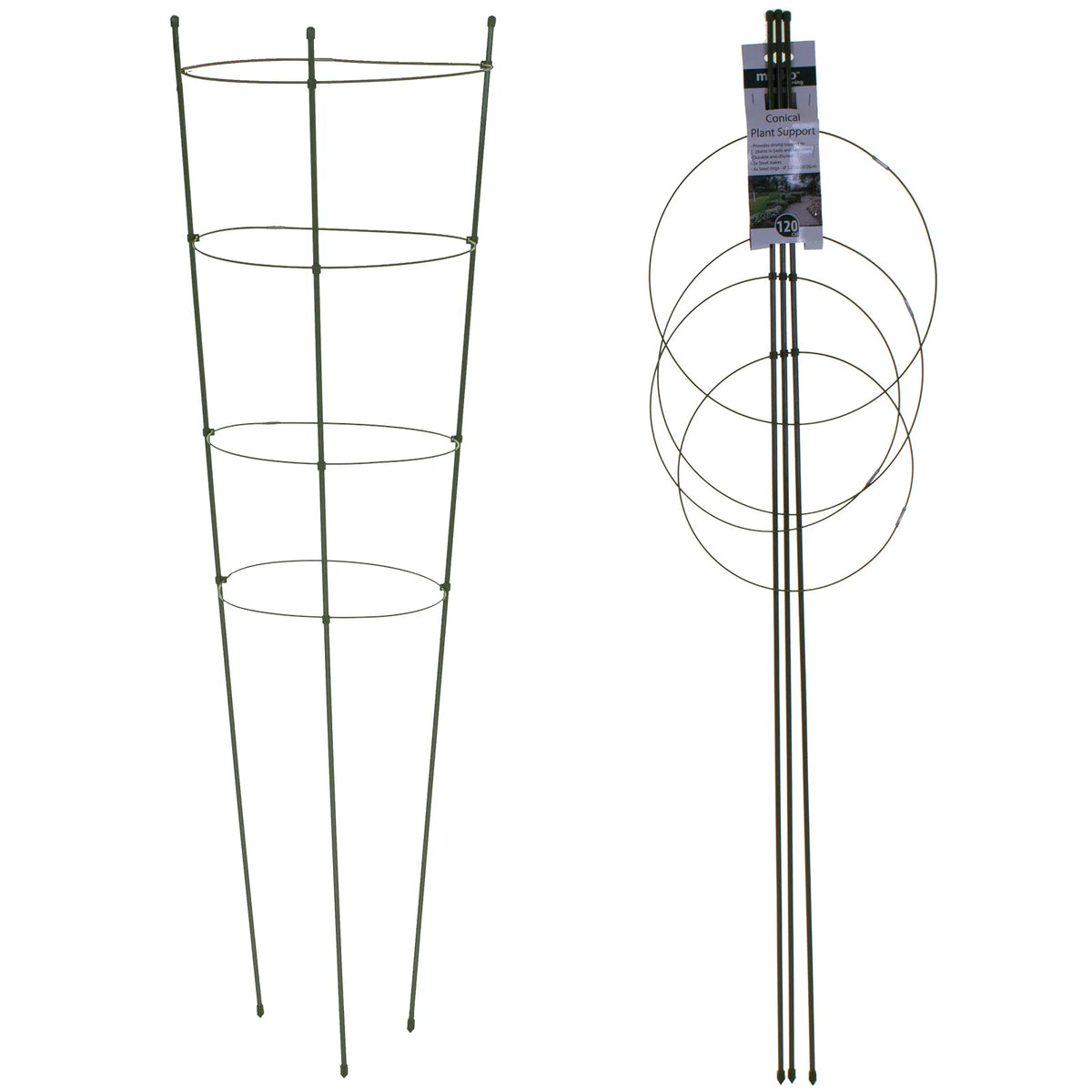 120cm 4 Ring Conical Plant Support — JMart Warehouse
