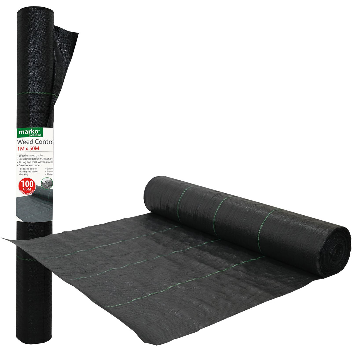 Heavy Duty Weed Control Fabric - 100GSM 1M x 50M — JMart Warehouse