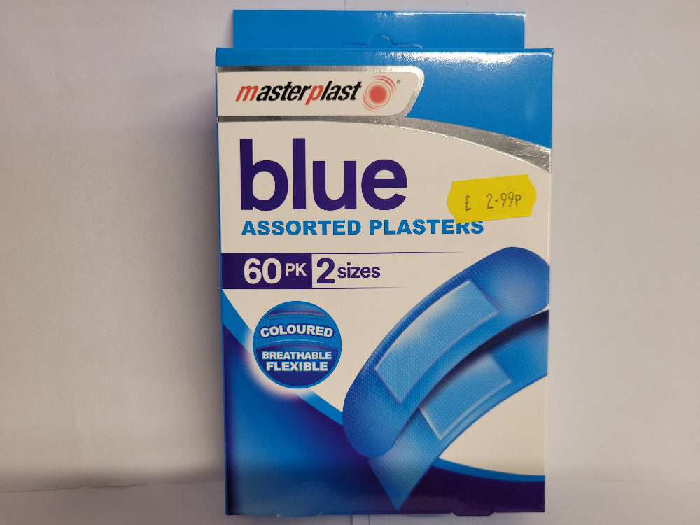 Blue Assorted Plasters 60pk — JMart Warehouse